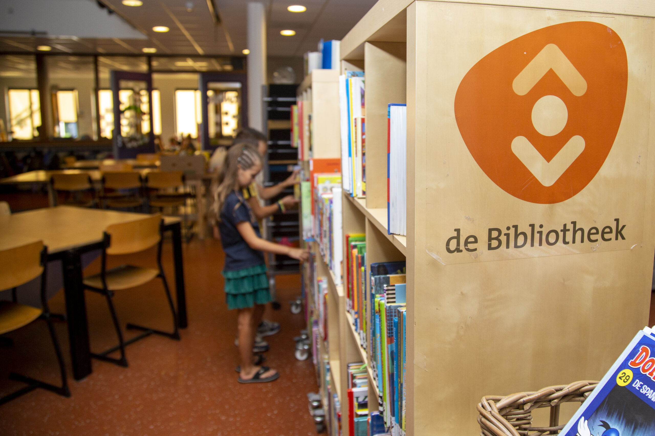 Bibliotheek in de school - De Zandplaat